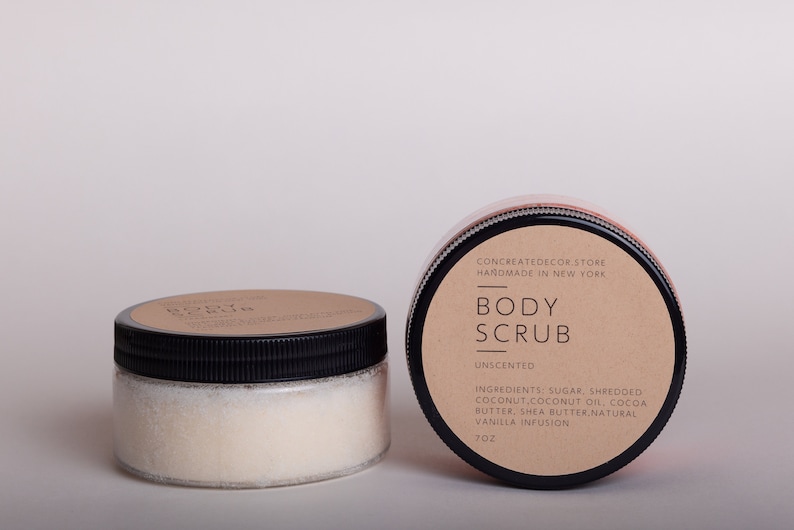 Body Scrub | Handmade in New York | 7oz | Unscented | Scrub - Etsy