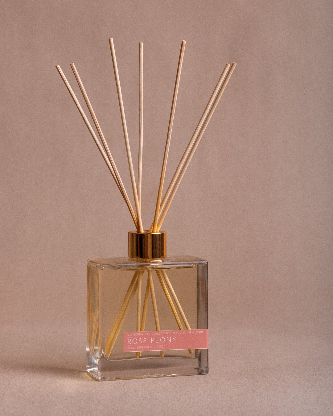 Rose Peony | Reed Diffuser | Handmade in New York | 7oz - Etsy