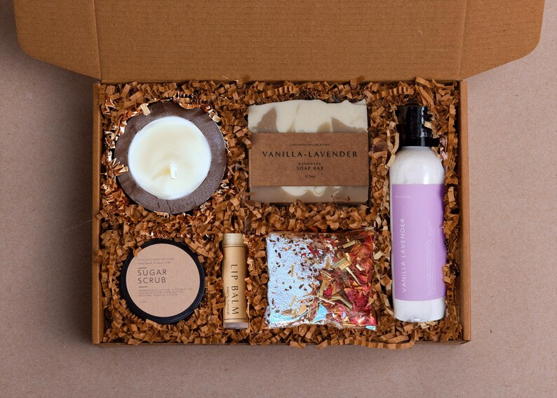 Handcrafted Self Care Gift Box for Women, Spa Gift Basket, Get Well ...