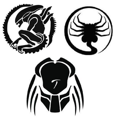 Aliens Predator Inspired Vinyl Decals | Etsy