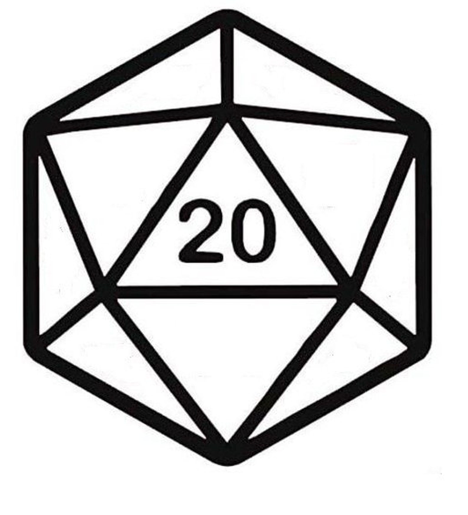 D20 Dice Inspired Vinyl Decal - Etsy