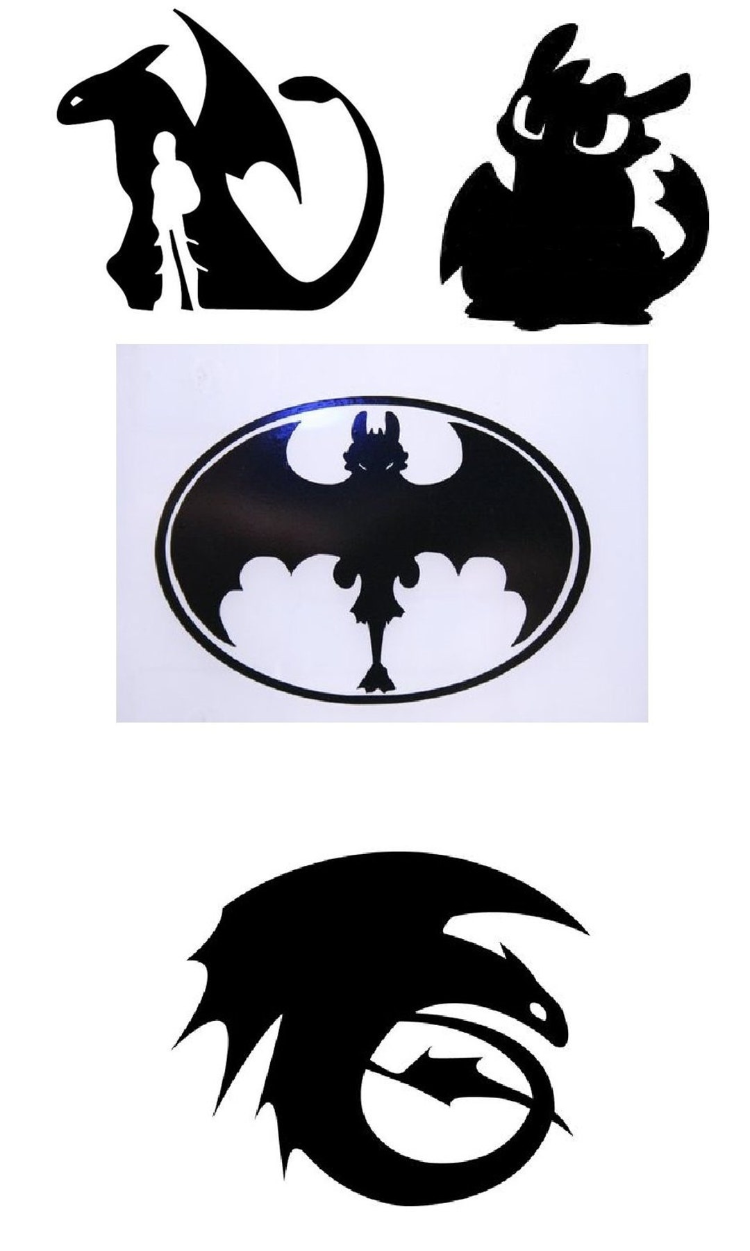 Toothless Inspired Vinyl Decals - Etsy