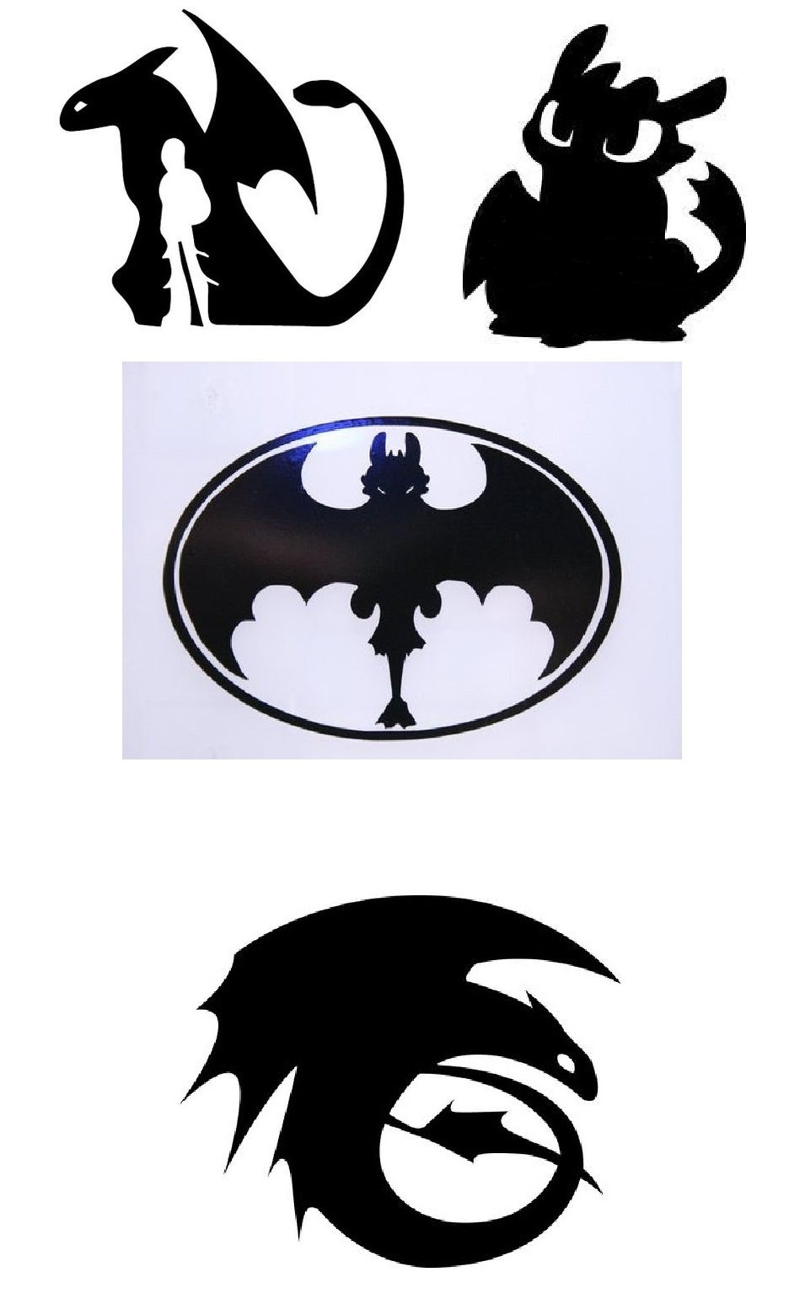 Toothless Inspired Vinyl Decals - Etsy