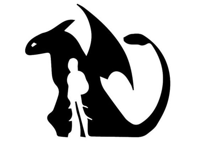 Toothless Inspired Vinyl Decals | Etsy
