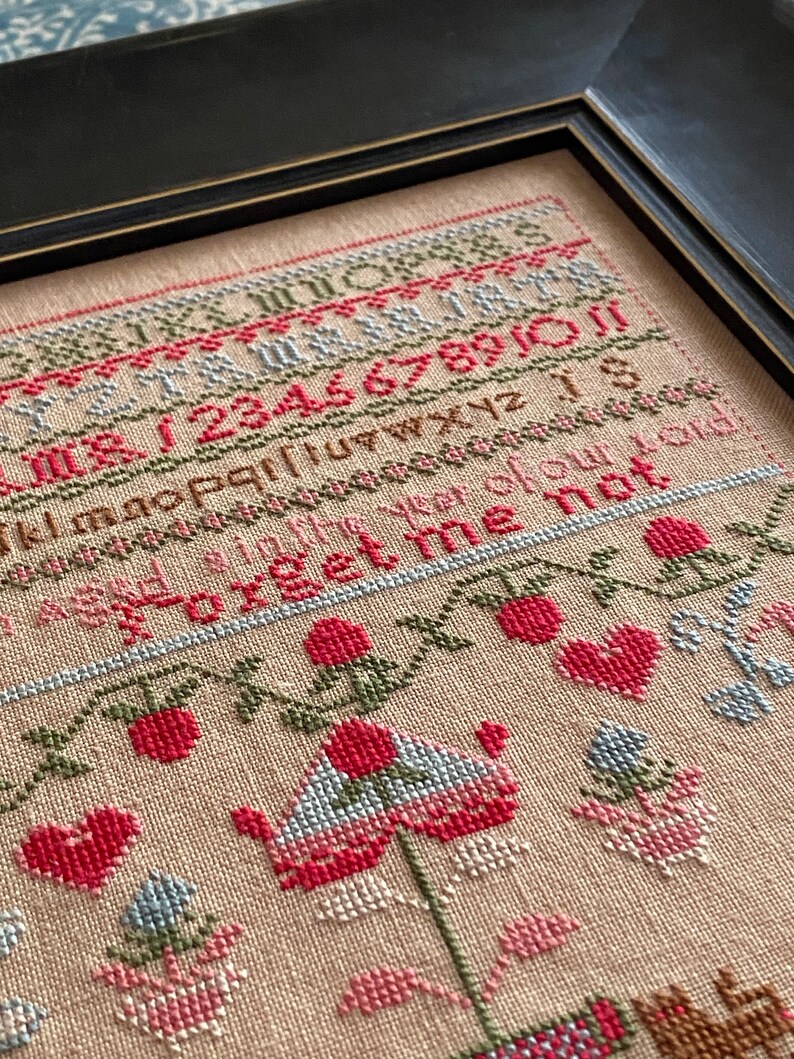 Jane Robson 1855 A Reproduction Antique Sampler Pattern - Etsy