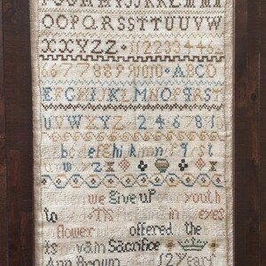 Ann Brown 1824 Antique Reproduction Sampler - Etsy