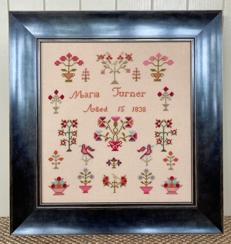 Maria Turner 1838 Antique Reproduction Sampler - Etsy