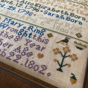 Mary Ring 1802 A Reproduction Antique Sampler Pattern - Etsy