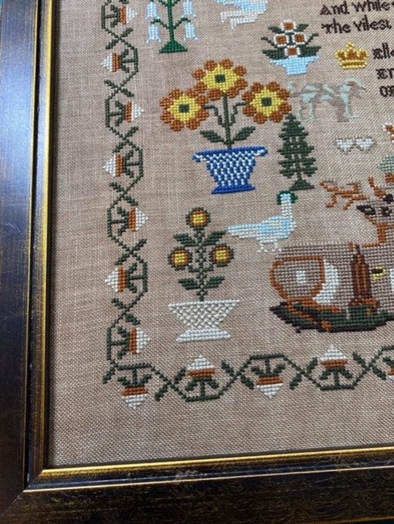 Ellen Bay 1832 A Reproduction Antique Sampler Pattern - Etsy