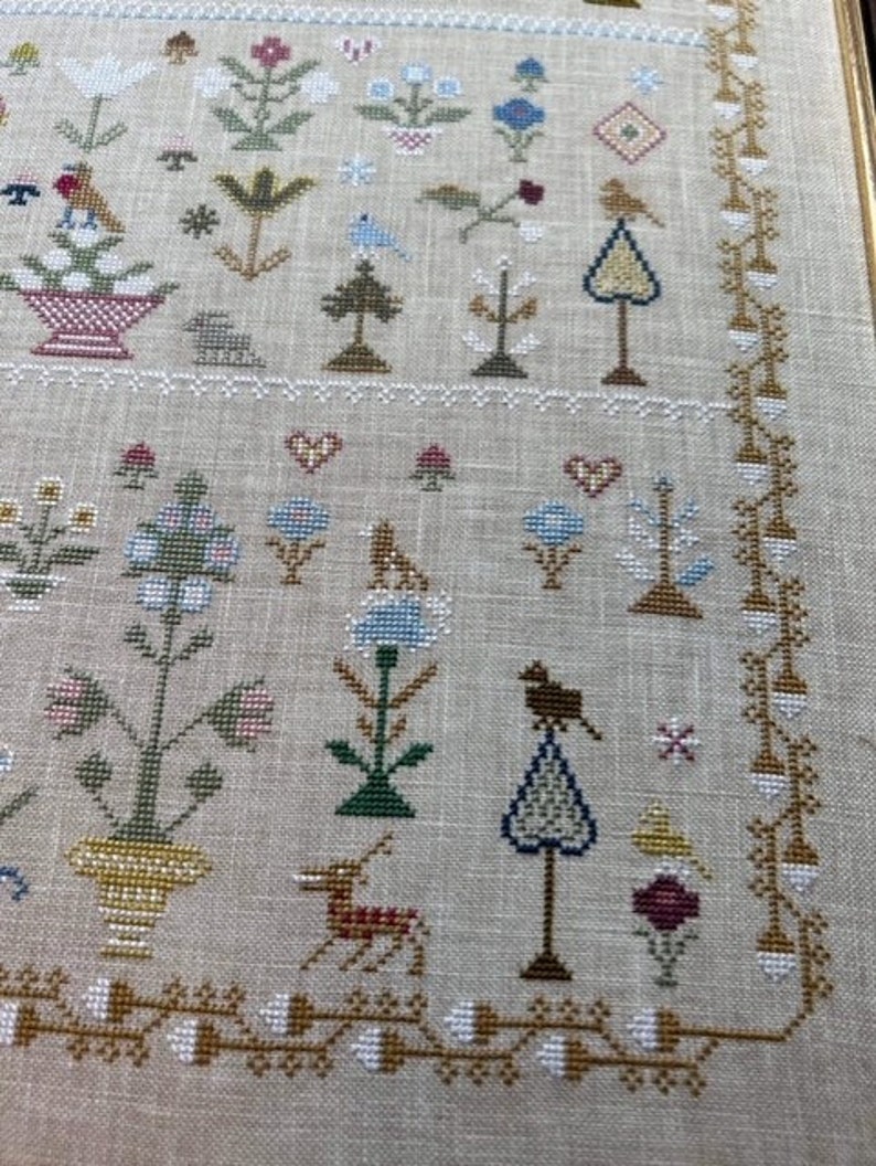 MV 1796 A Reproduction Antique Sampler Pattern - Etsy