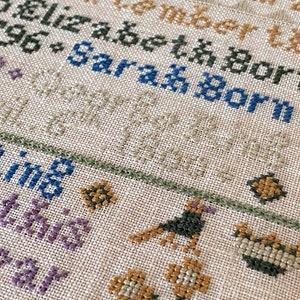 Mary Ring 1802 A Reproduction Antique Sampler Pattern - Etsy