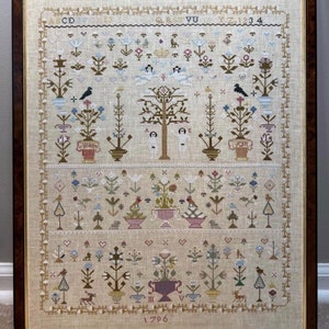 MV 1796 A Reproduction Antique Sampler Pattern - Etsy