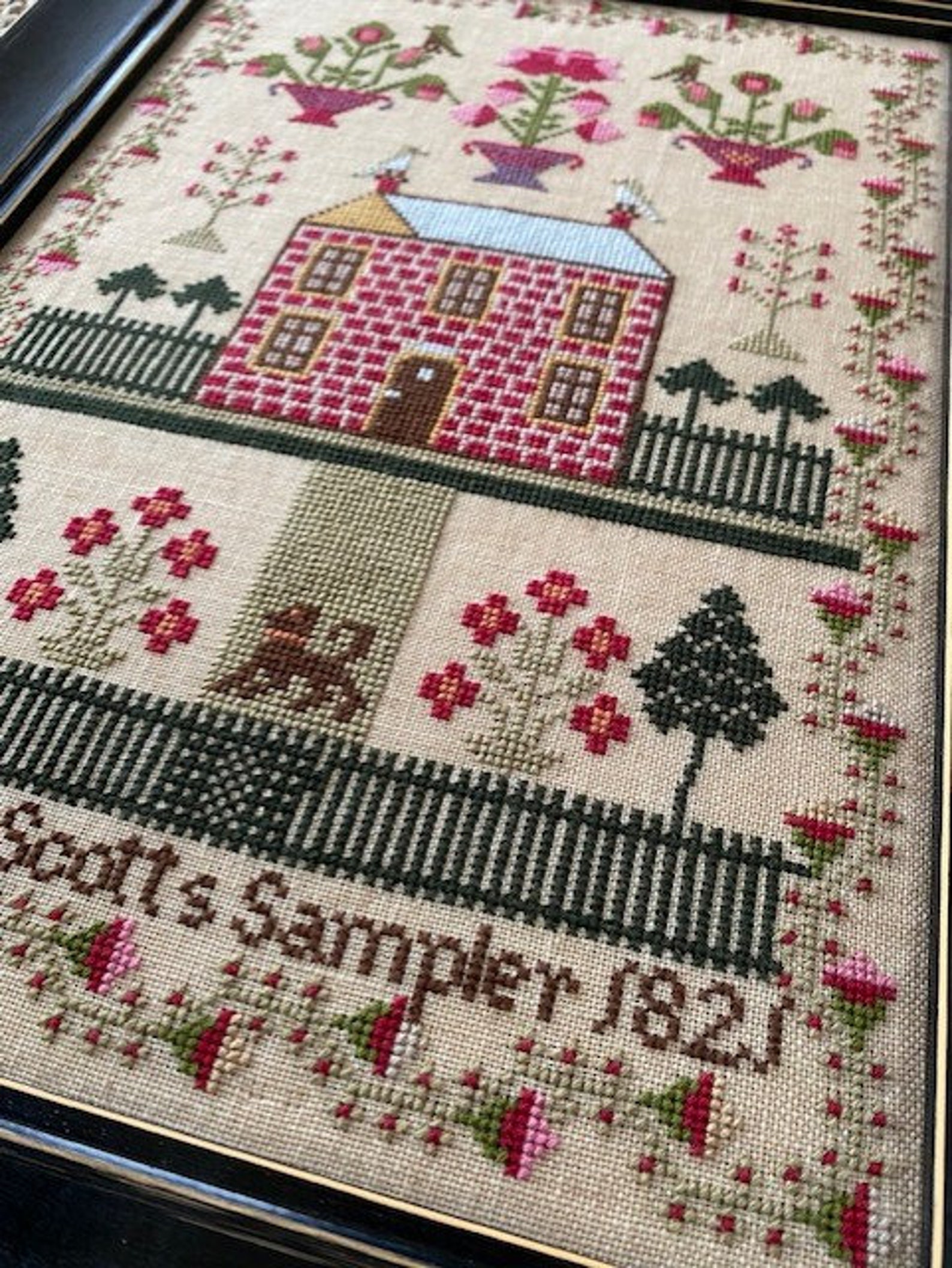 Caroline Scott 1821 A Reproduction Antique Sampler Pattern - Etsy