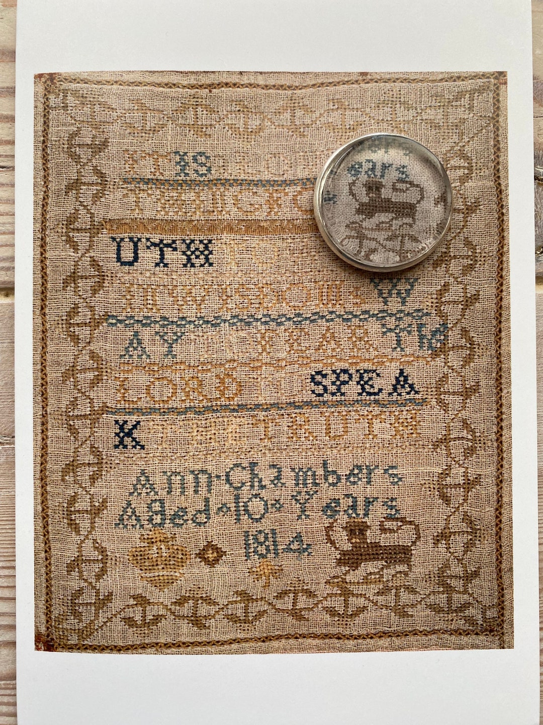 Ann Chambers 1814 Needle Minder - Etsy