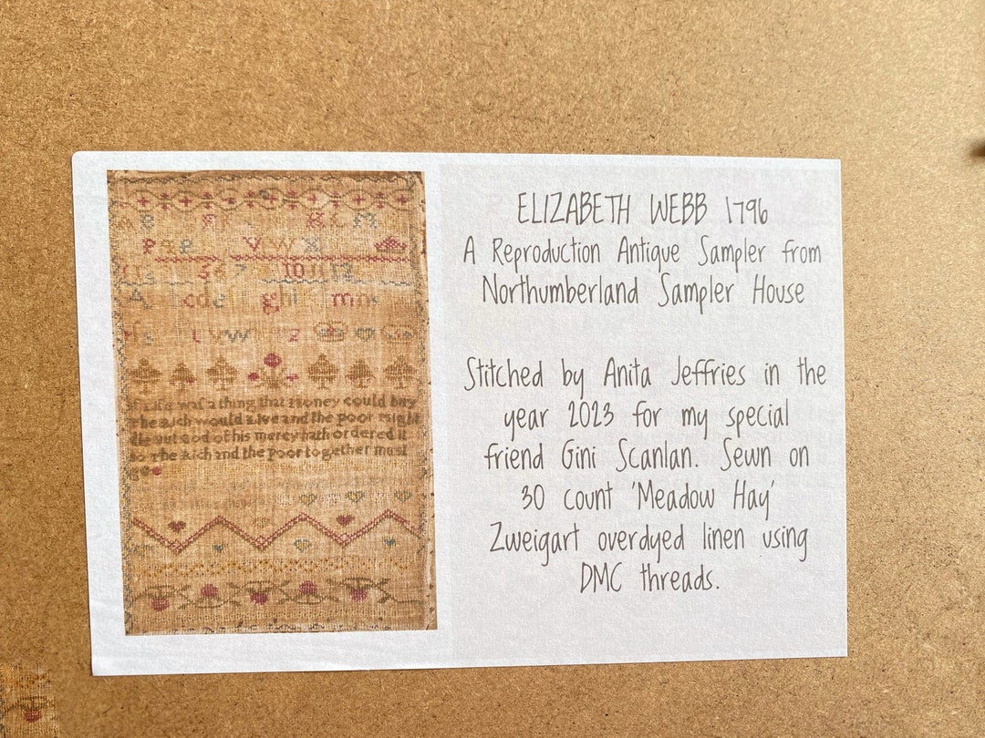 Personalised Sampler Completion Sticker - Etsy