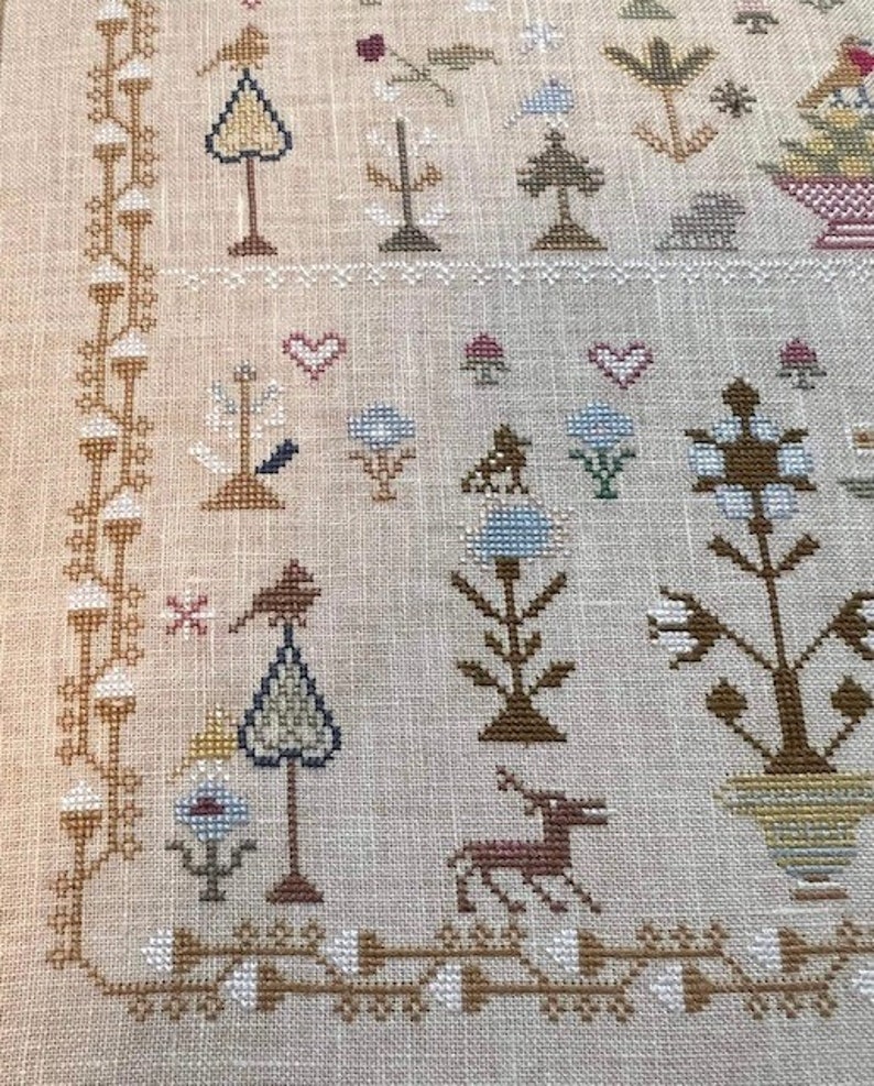 MV 1796 A Reproduction Antique Sampler Pattern - Etsy