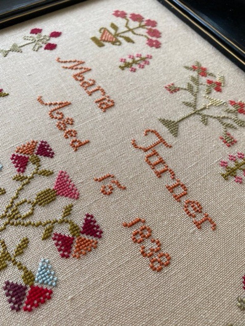 Maria Turner 1838 Antique Reproduction Sampler - Etsy