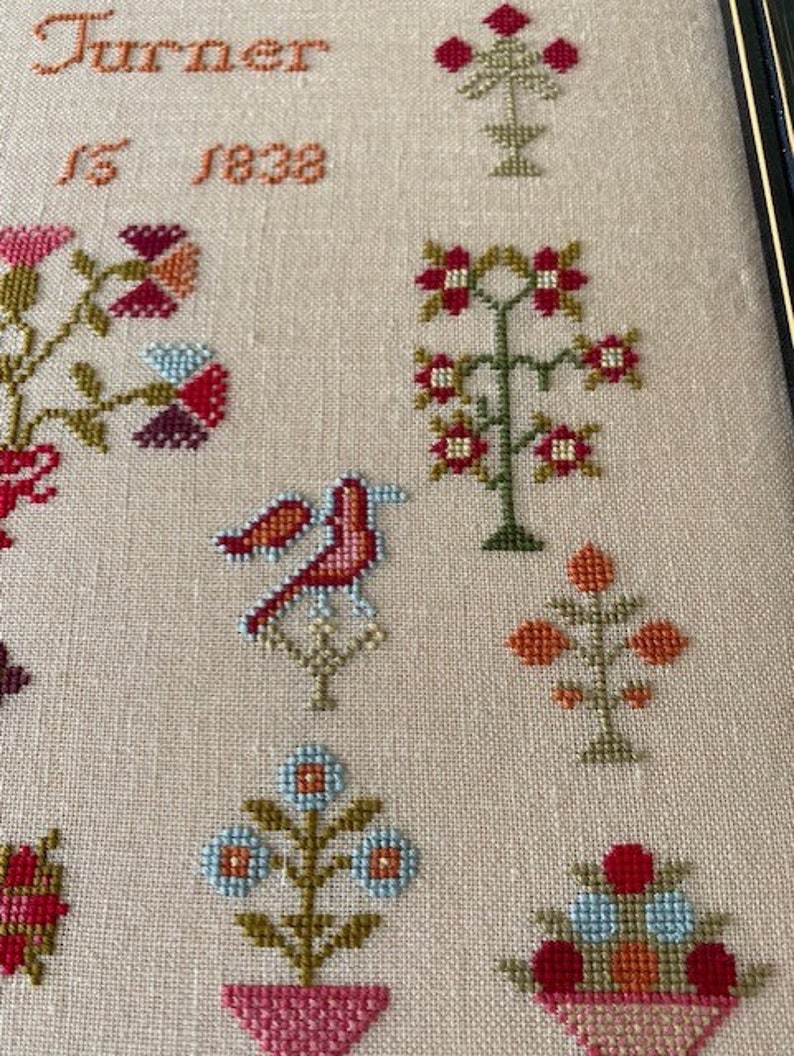 Maria Turner 1838 Antique Reproduction Sampler - Etsy