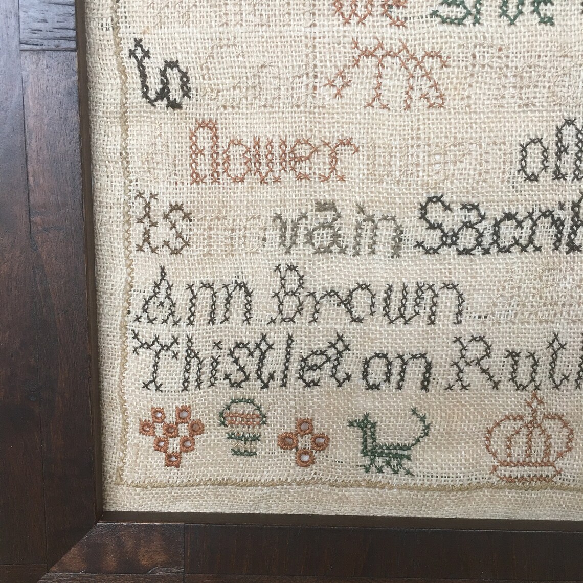 Ann Brown 1824 Antique Reproduction Sampler - Etsy