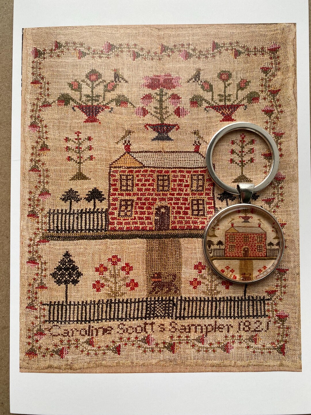 Caroline Scott 1821 Key Ring - Etsy