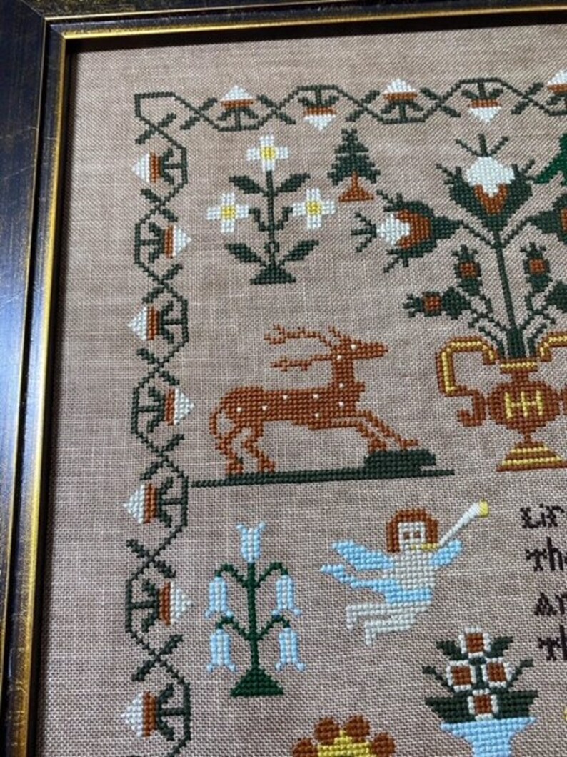 Ellen Bay 1832 A Reproduction Antique Sampler Pattern - Etsy