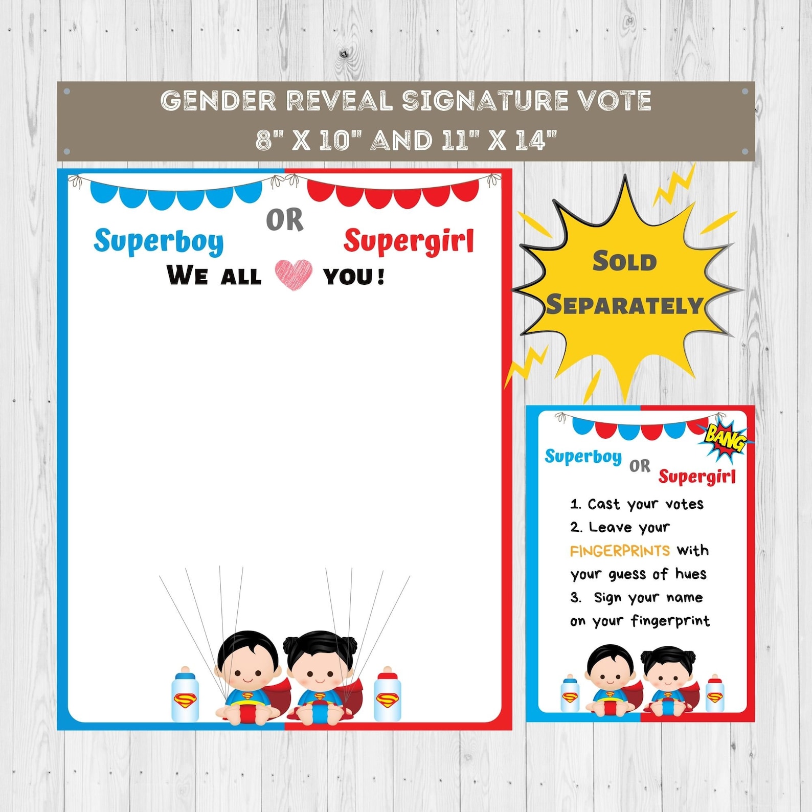 Superhero Gender Reveal Card Printable Superhero Gender Reveal Riddles ...
