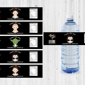 Star Wars Water Bottle Label Instant Download Printable for Party ...