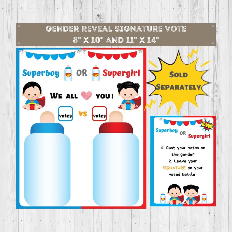 Superhero Gender Reveal Card Printable Superhero Gender Reveal Riddles ...