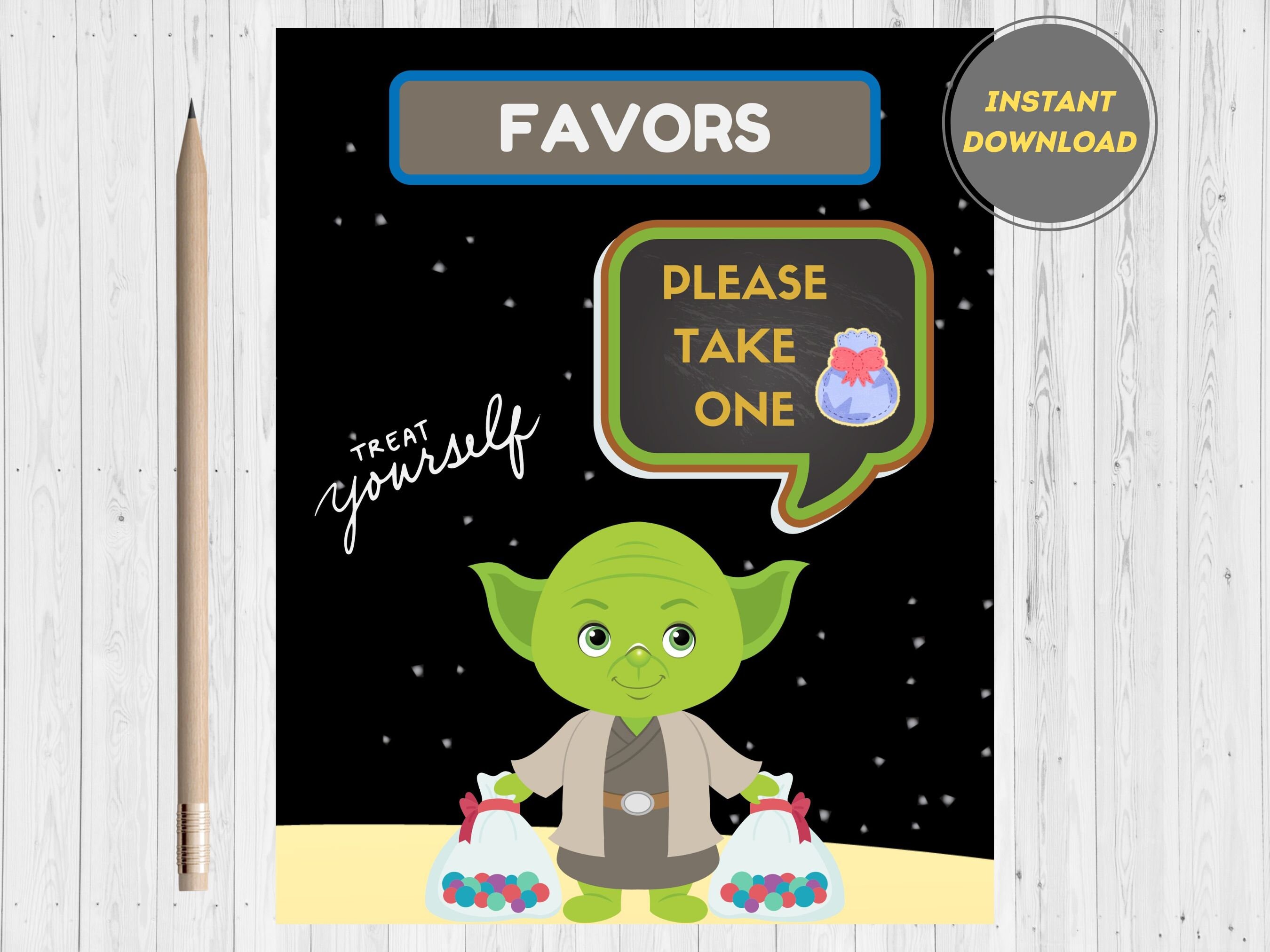 Star Wars 8 Table Sign Printable for Baby Shower |baby Shower Signs ...