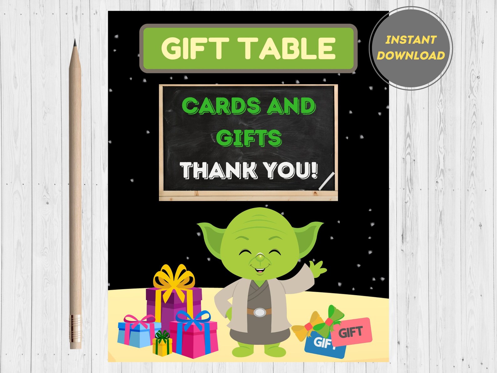 Star Wars 8 Table Sign Printable for Baby Shower |baby Shower Signs ...