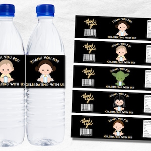 Star Wars Water Bottle Label Instant Download Printable for Party ...