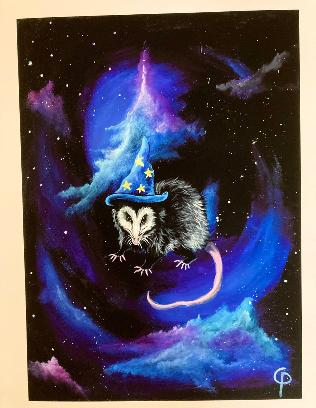 Possum, Possum Wizard, Outer Space, Fantasy - Etsy