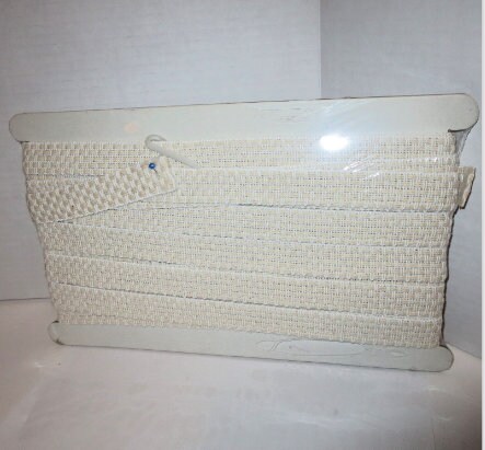 Cream Gimp Trim - Bolt of 9 Yards - Basket Weave 1 Inch Hobby Lobby - Etsy