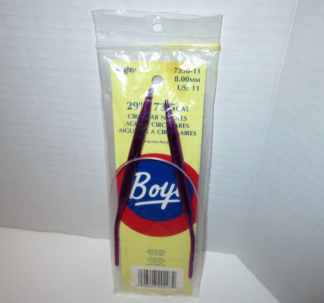 Wrights BOYE Circular Knitting Needles 29 73.5cm US 11 8.0mm 7350-11 - Etsy