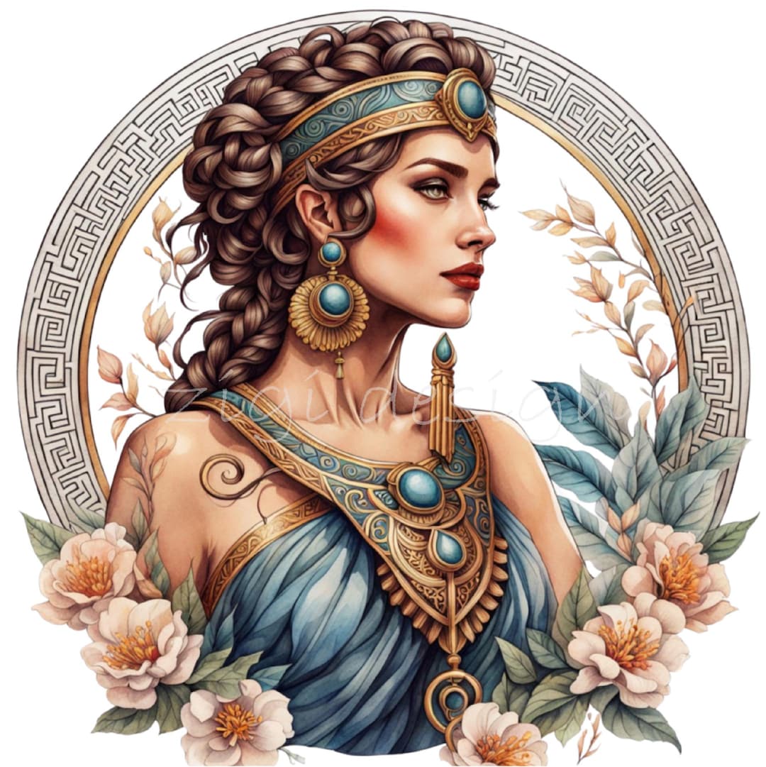 15 Greek Mythology PNG Clipart Bundle, Watercolor Ancient Greece ...