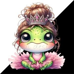10 PNG Princess Frog PNG – Cute Ballerina Frog Clipart With Crown, Tutu ...