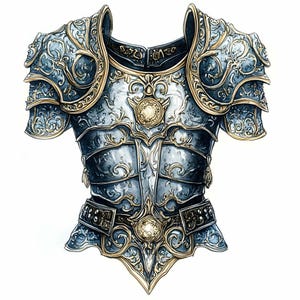 16 JPEG Medieval Armor Clipart, Ornate Knight Chestplate JPEG, Royal ...