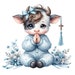 Praying Clipart, Christian Clipart, Cow Clip Art, 15 PNG Blue ...