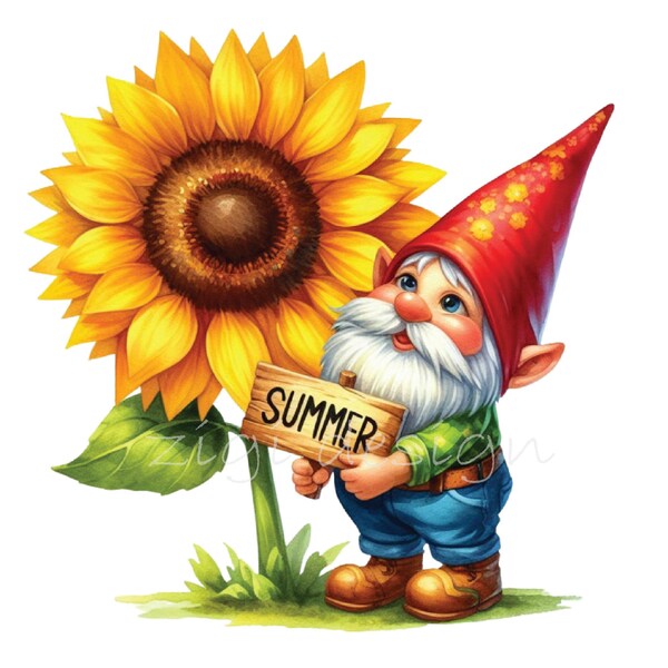 Sunflower Gnome - Etsy