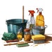24 Rustic Cleaning Tools PNG Clipart, Vintage Brooms and Bucket ...