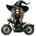 10 Biker Witch PNG, Cute Gothic Witch Girl on Motorcycle Clipart ...