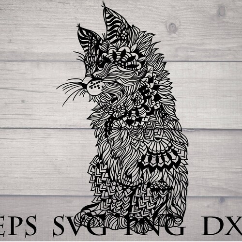 Cat Mandala Svg Animal Zentangle Svg Cat Head Svg Zentangle - Etsy Canada