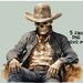 Cowboy Skeleton PNG Clipart Western Halloween Watercolor Sublimation - Etsy