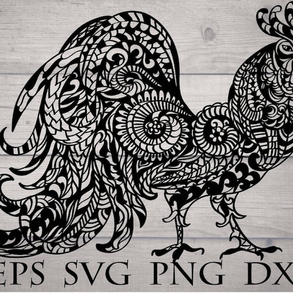 Rooster Svg - Etsy