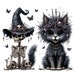Gothic Skeleton Cat Clipart 12 PNG Spooky Feline With Skeleton and ...