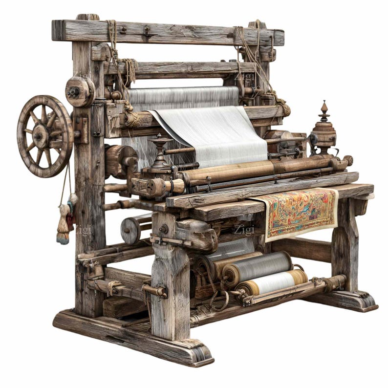 16 PNG Medieval Weaving Loom – Vintage Workshop PNG Clipart ...