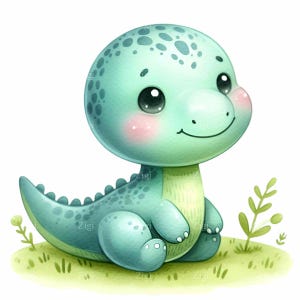 Cute Dinosaur PNG Clipart | 15 Adorable Dino Illustration for Kids ...