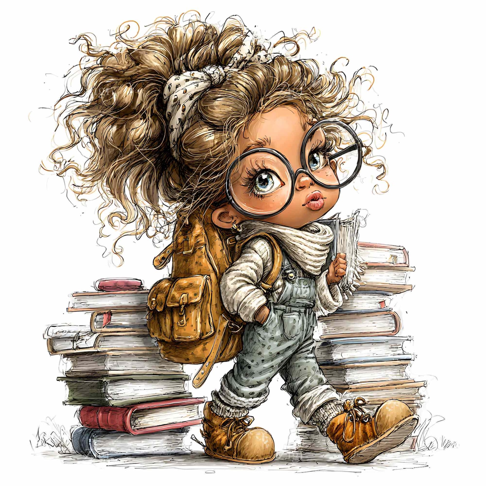 14 PNG Smart Girl Style – School PNG Clipart – Cute Student ...