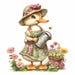 20 PNG Gardening Duck Clipart – Cute Duckling PNG in Apron and Hat for ...