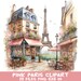 20 Paris PNG Clipart Bundle, Romantic French Café Clipart, Pink Paris ...